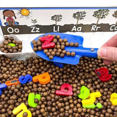 Tree Letter Match Center & Stick Letter Construction Earth Day Alphabet ...