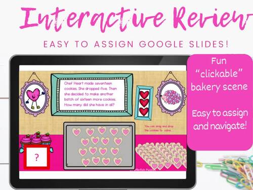 Valentine's February Math Word Problem Mystery Digital Google Slides ...