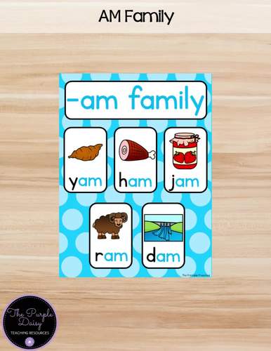 AM Word Family CVC Games Activities and Worksheets | TpT