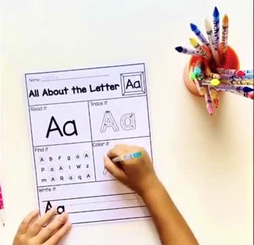 Alphabet Worksheets A-Z for Pre-K and Kindergarten Bundle by Suburban ...