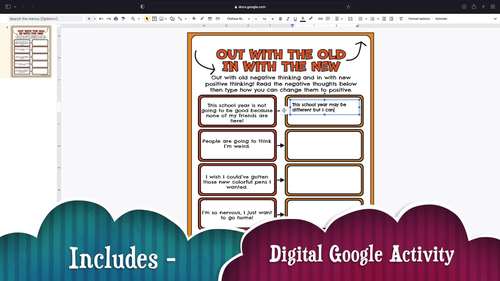 Back To School Social & Emotional Learning SEL | Negative To Positive ...