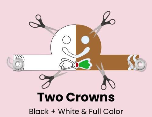 Gingerbread Man Crown / Mask / Costume / Christmas / Headband ** Two ...