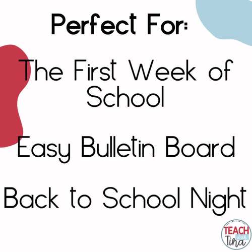 Back to School Bulletin Board - All About Me - First Day of School ...
