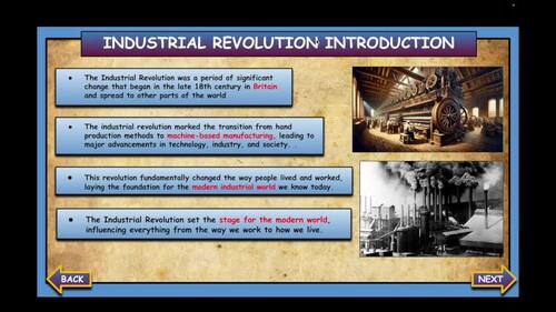 THE INDUSTRIAL REVOLUTION Interactive Powerpoint Spinning Jenny Steam ...