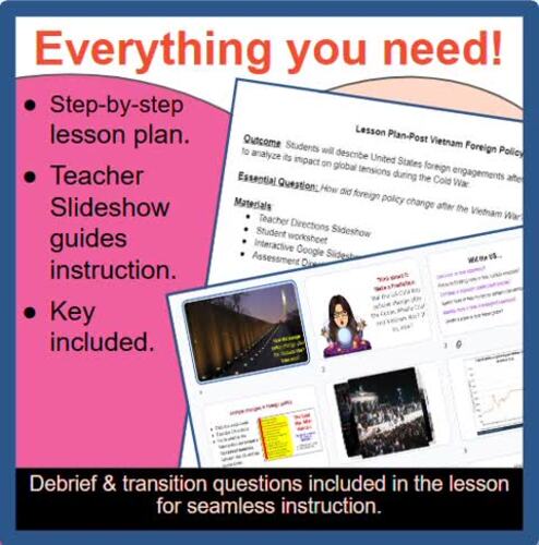 Foreign Policy After Vietnam War: Complete U.S. History Lesson | TPT