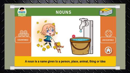ESL Lesson Content Countable and Uncountable Nouns by TeachDEZway