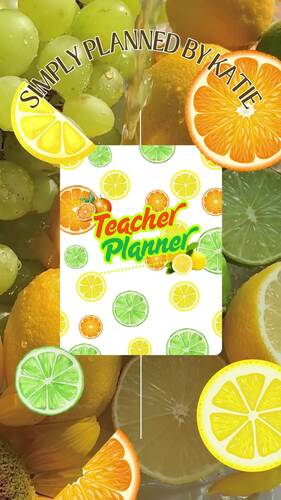 The Ultimate Teacher Organization Binder (Citrus) by SimplyPlannedByKatie