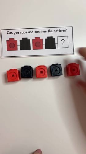 Snap Cube Pattern Cards | Fine Motor Task Box by Teaching Autism