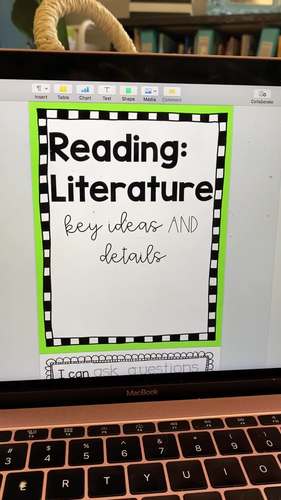First Grade Reading Graphic Organizers: Literature and Informational Texts