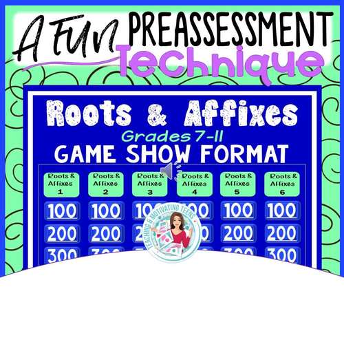 Root Word & Prefixes Jeopardy-Like Game Show for Individual or Class