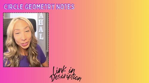 Circle Geometry - Alberta - Grade 9 Math by MaterialsByMahal | TPT