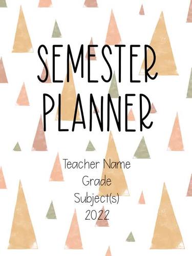January-May 2022 Editable Semester Planner by The Adira Teacher | TpT