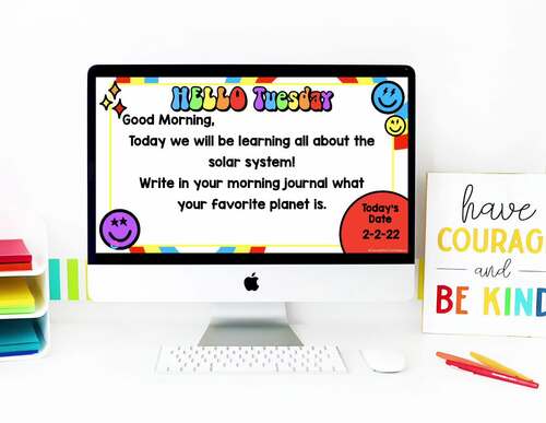 Editable Daily and Weekly Slides Templates - Google Slides | TPT