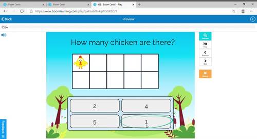 Ten Frames Boom Cards Easter by Language Forum | TPT