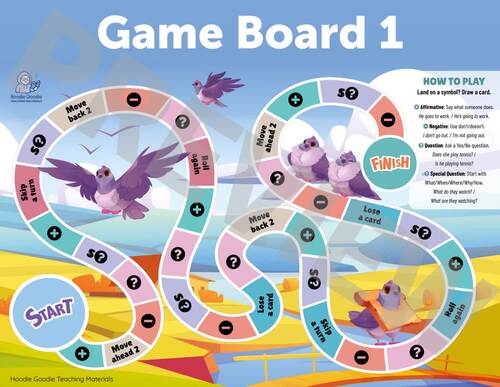Present Simple and Present Progressive Grammar Game ESL | Tense Dash ...