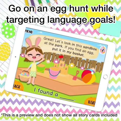 EGG HUNT, Boom Cards Speech Therapy, Easter Activities, Spring, WH ...