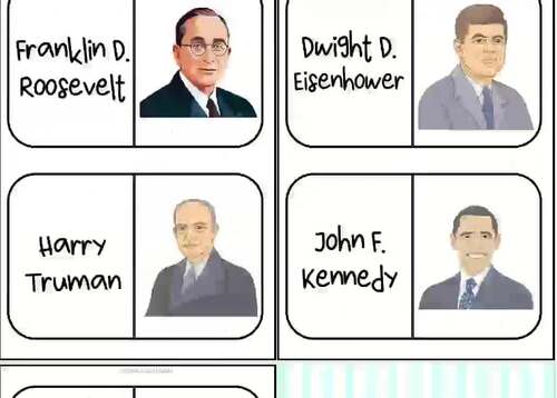 Dominó Presidents of EEUU by Editorial Laura Educa | TPT