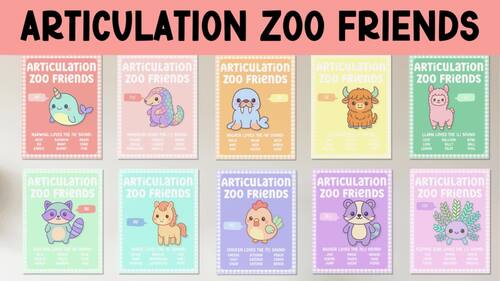 Speech Therapy Articulation Posters | Bulletin Board Decor | TPT