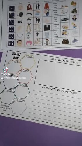 Story Elements Bundle Dice Boards & Maps-Creative Writing Activities ...