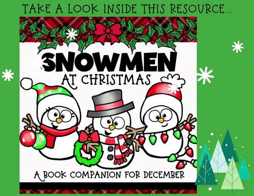 Snowmen at Christmas Book Companion by moonlight crafter by Bridget