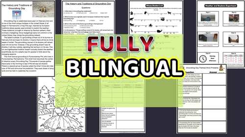 Groundhog Day Bilingual Activities by Your Maestra Amiga | TPT