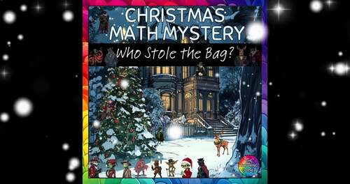 Christmas Math Activity | 3rd Grade | Fun Review | Escape | Mystery | CSI