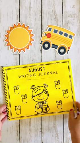 Monthly Writing Journals for Special Education - August | TPT