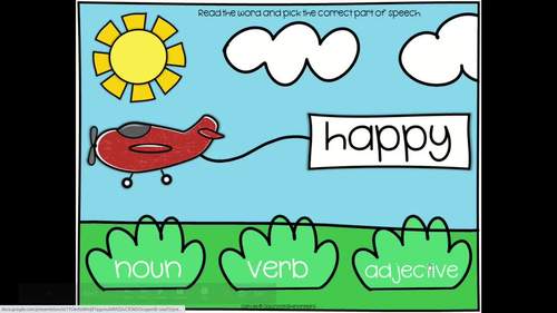 Digital Interactive Parts of Speech Game for Google Slides™ | TpT