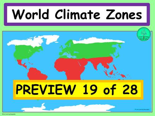 World Climate Zones by Love Learning Geography | TPT