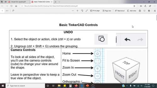 Basic and Advanced TinkerCAD Handouts by 3D-PT | TPT