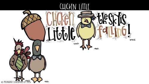 Chicken Little clip art, book companion, literature COMBO PACK | TPT