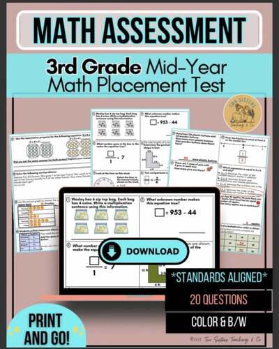 3rd Grade Math Placement Test: Midyear Review 3rd grade Baseline Math ...