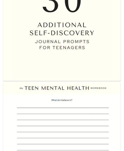Teen Mental Health Journal/Workbook by Jessica Hampton | TPT