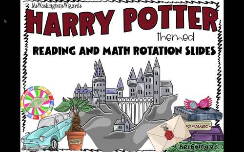Potter-themed Slides w/ Timer - Reading and Math by MsWashingtonsWizards