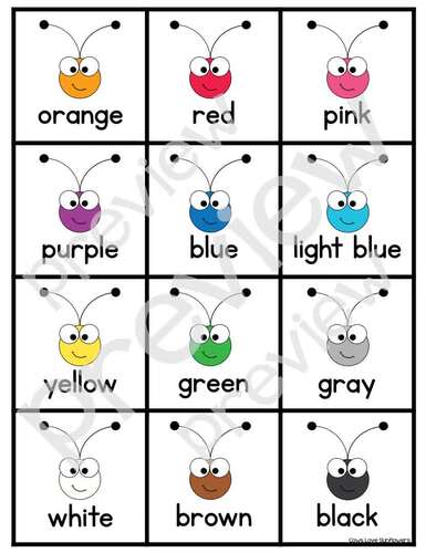 Spring Butterflies Theme - Matching Colors Activity - Task Cards