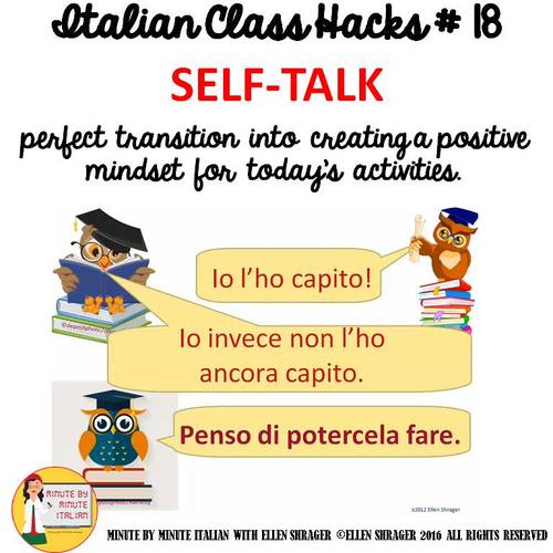 Italian Transition Video Self-Talk for CI TCI TPRS 90% Target Language