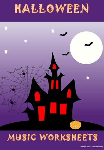 Halloween Music Worksheets and Activities by Nessa's Music Printables