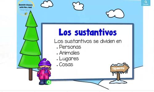 Los sustantivos - Nouns in Spanish by Spanish Classes with Mrs Hall