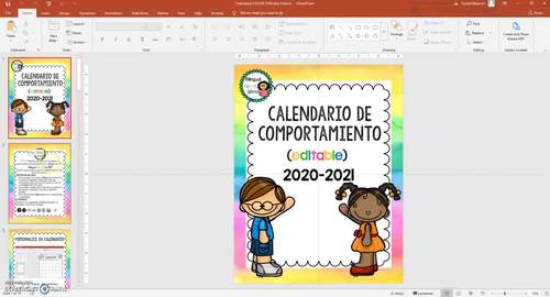 Calendario de Comportamiento 2025-2026 {Editable!} // Behavior Calendar ...
