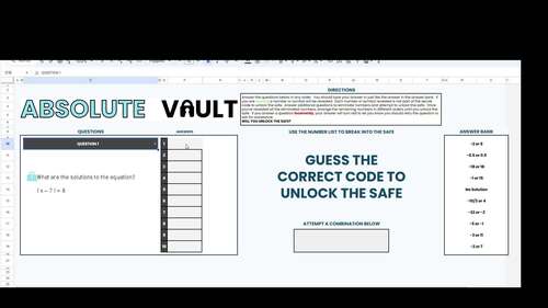 Algebra - Absolute Value Equations by Fine Tuned Math | TPT