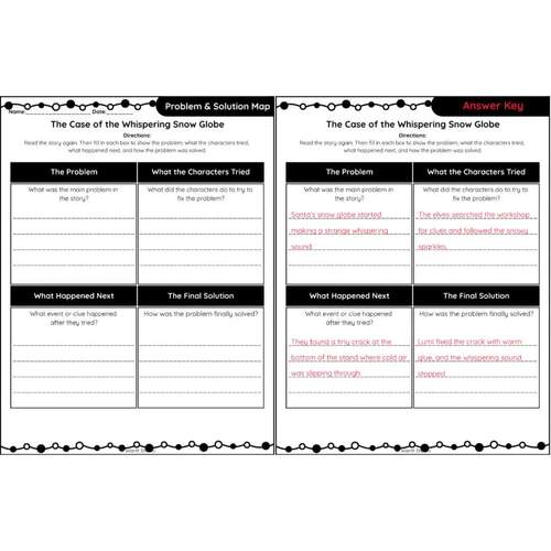 Christmas Reading Passage: Whispering Snow Globe Comprehension (Grade 3–4)