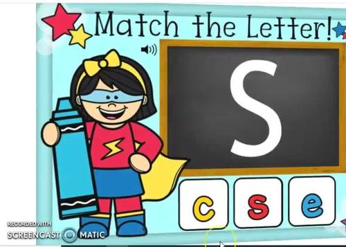 Boom Cards™ Superhero Alphabet Match by Leigh's Library | TpT