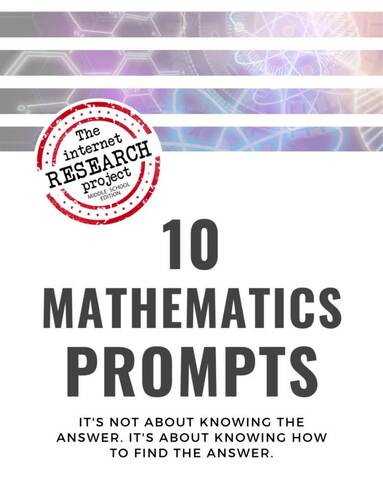 Math Equipment Internet Research Worksheets for Middle and High School