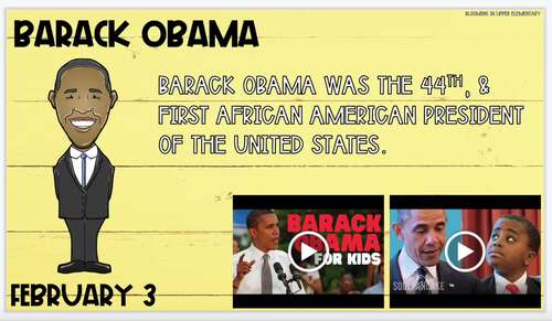 Black History Month Daily Slides | 1 Person With 2 Videos For Every Day