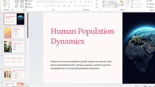 Pre-AP Biology Ecology Unit, Human Population Dynamics, PP Slides