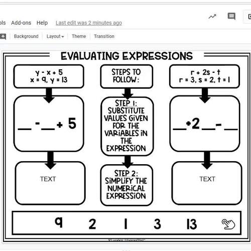 Expressions Digital Interactive Notebook Pages for Google Drive™