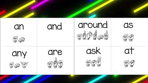 ASL Word Wall,Sensory Reading w/ASL Fingerspelling,ABC-123 Sensory Mats ...