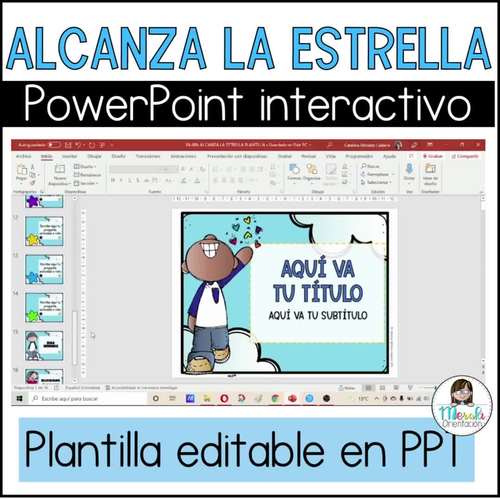ALCANZA LA ESTRELLA. Juego editable interactivo PowerPoint. | TPT