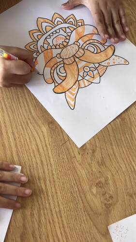 Chinese Lunar New Year Zentangle Zendoodle Art: Low Prep Drawing Activity