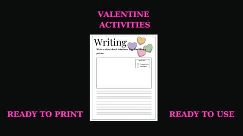 VALENTINE PRINT & GO ACTIVITIES by Hortons Little Whos | TPT